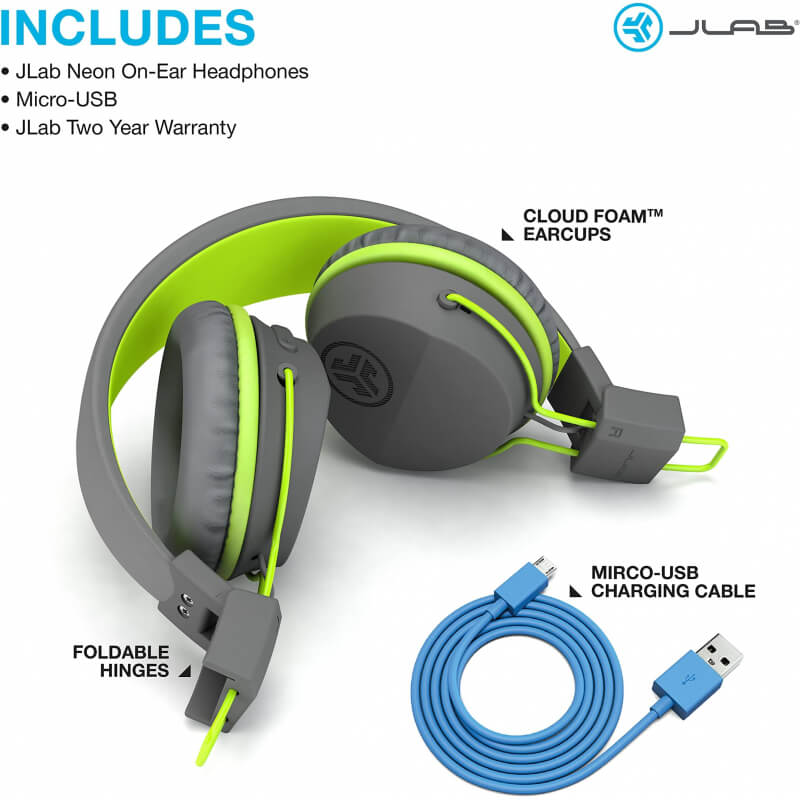 PriceDrop.co.za | JLab Neon Bluetooth Folding On-Ear Headphones